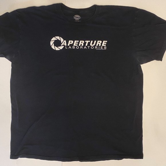 Jinx | Shirts | Jinx Aperture Laboratories Half Life Black Tshirt Sz 2x ...